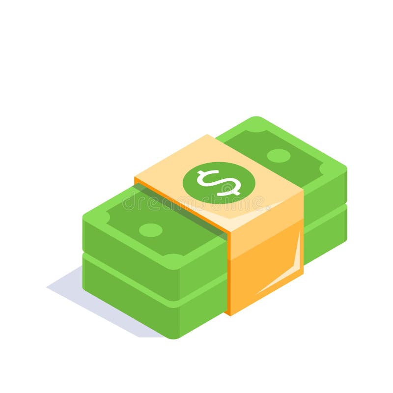 An Icon of Paper Currency in Modern Style, Vector of Banknotes in ...