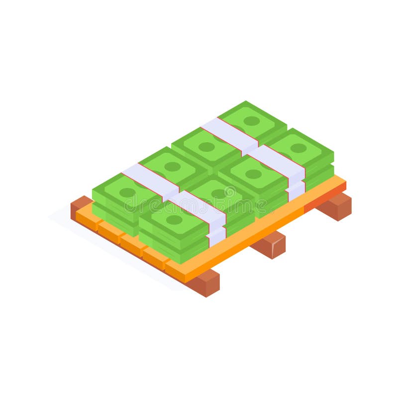 An Icon of Paper Currency in Modern Style, Vector of Banknotes in ...