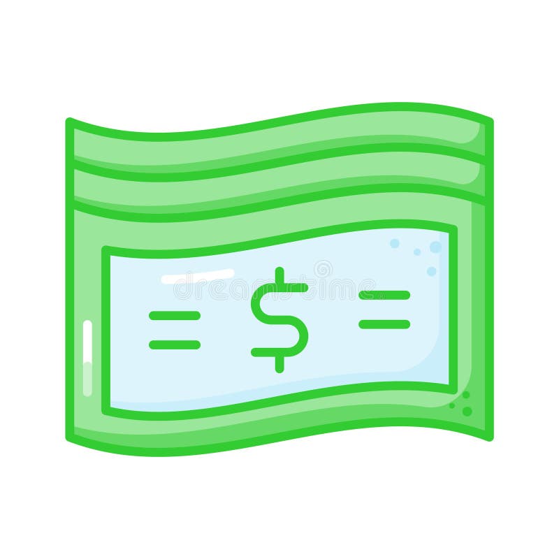 An Icon of Paper Currency in Modern Style, Well Designed Vector of ...