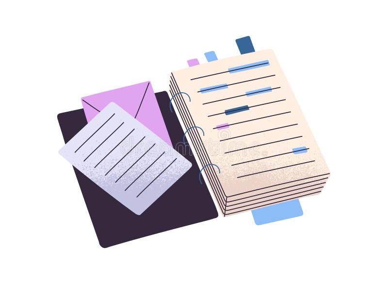 Ring Binder Notepad Stock Illustrations – 4,036 Ring Binder Notepad ...