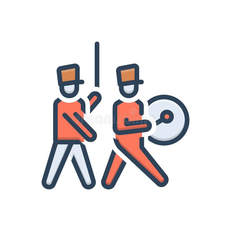 Color Illustration Icon for Parade, Ceremony and Solider Stock Vector ...