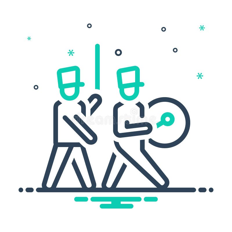 Mix Icon for Parade, Ceremony and Solider Stock Vector - Illustration ...