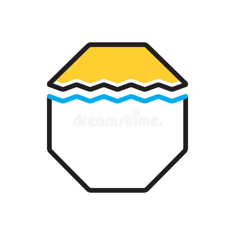 Multi Color Icon for Part, Portion and Piece Stock Illustration ...