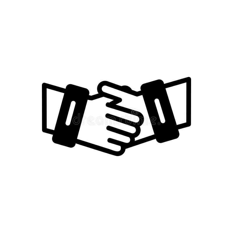 Black Solid Icon for Partnership, Collaboration and Complicity Stock ...