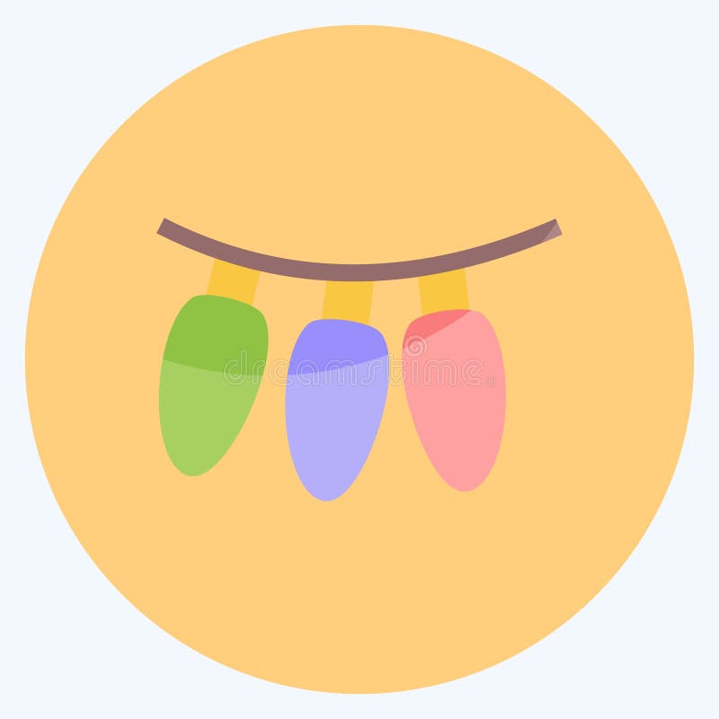 Icon Party Lights. Suitable for Party Symbol. Flat Style. Simple Design ...