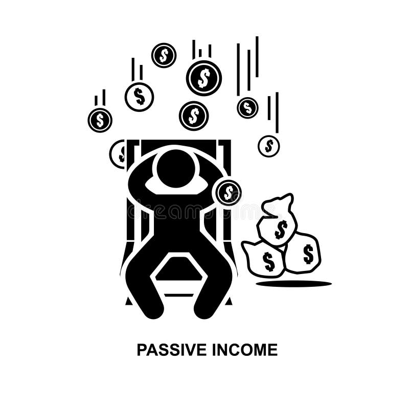 Passive Income Concept Icon Isolated on White Background Stock ...