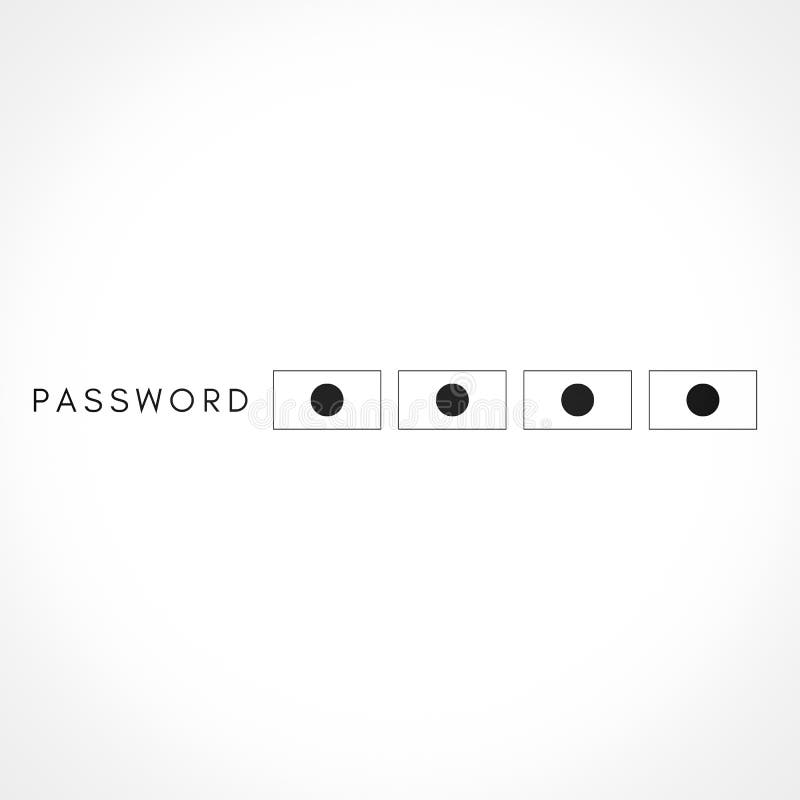 Password icon stock illustration. Illustration of font - 263894110