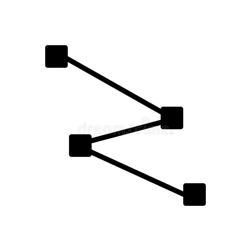 Black Solid Icon for Path, Way and Walkway Stock Vector - Illustration ...