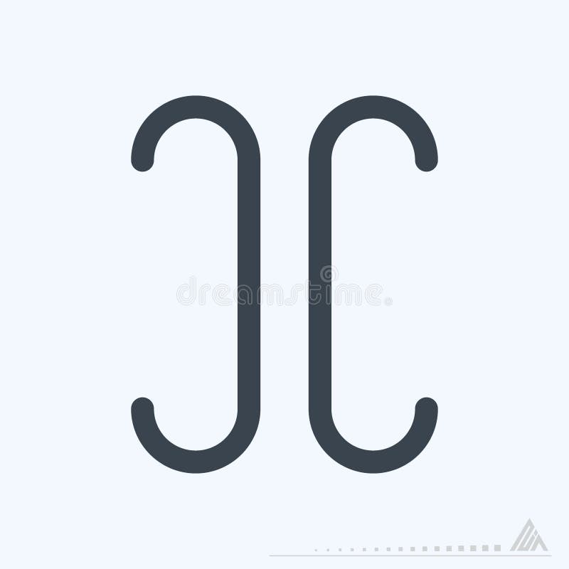 Icon Pause - Line Cut Style Stock Vector - Illustration of circle ...