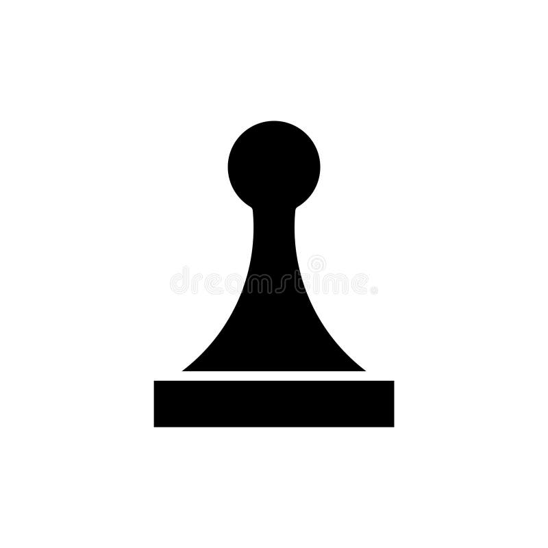 Icon Pawn Piece Symbol Design Stock Illustration - Illustration of game ...