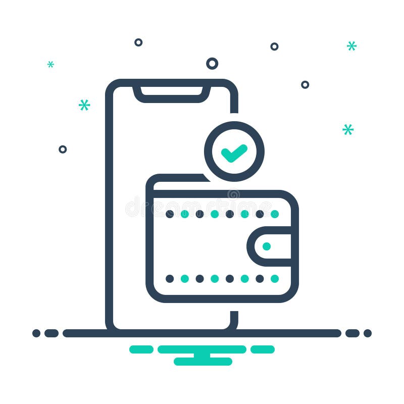 Mix Icon for Payment, E Wallet and Banking Stock Illustration ...
