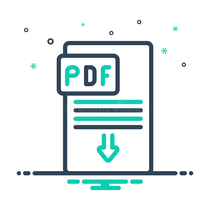 Mix Icon for Pdf, File and Archive Stock Vector - Illustration of ...
