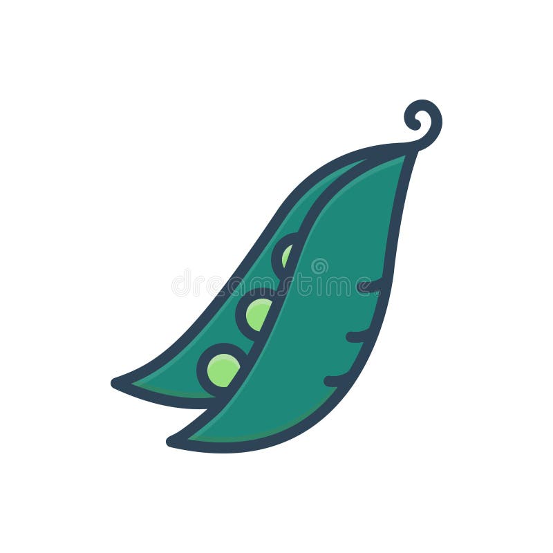 Color Illustration Icon for Pea, Peapod and Nutrition Stock ...