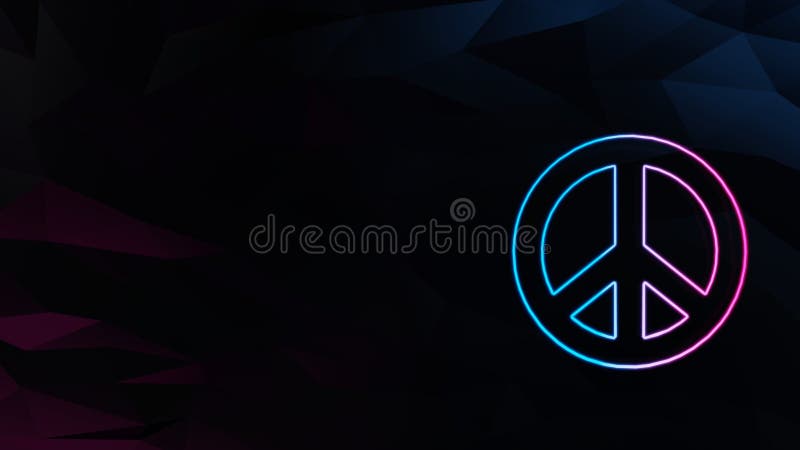 Icon of peace symbol stock illustration. Illustration of poly - 143504558