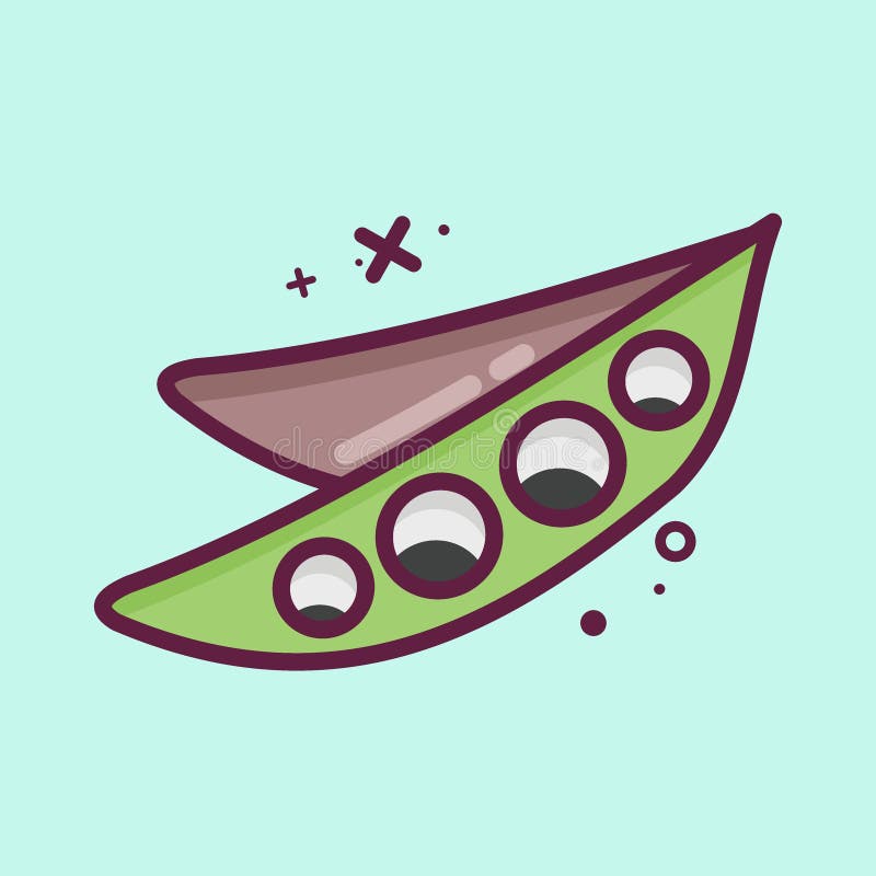 Icon Peas. Suitable for Nuts Symbol. MBE Style. Simple Design Editable ...