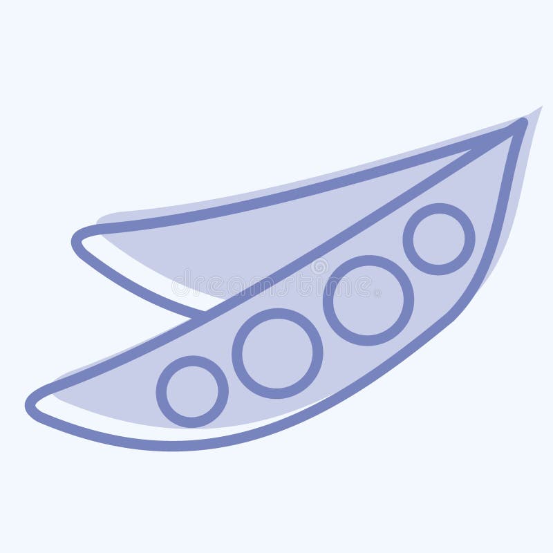 Icon Peas. Suitable for Nuts Symbol. Two Tone Style. Simple Design ...