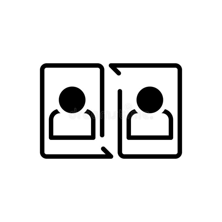 Black Solid Icon for Peer, Share and Economy Stock Vector ...