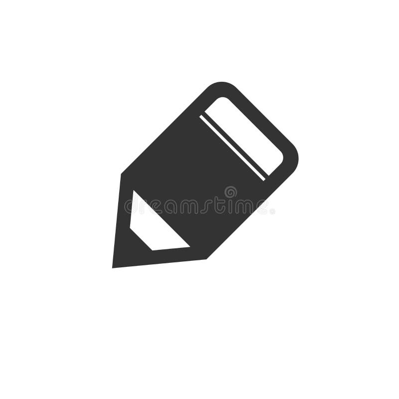 Icon Pencil Black. Vector. Illustrator. on White Background Stock ...