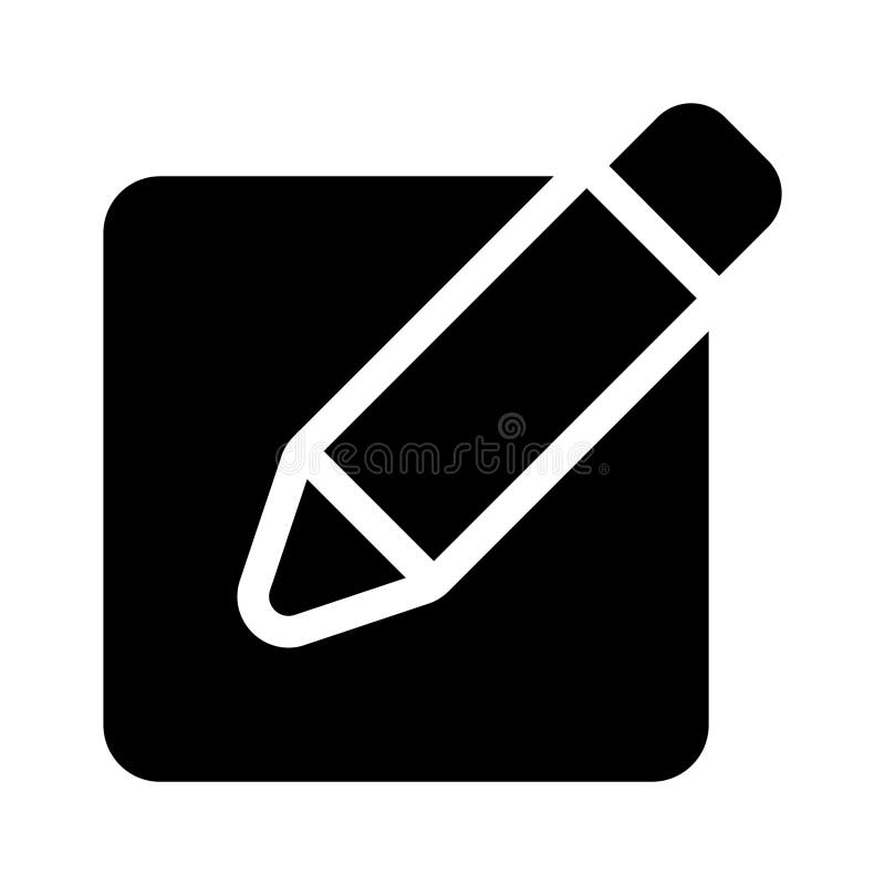 Icon of Pencil, Edit Sign Vector Design Stock Illustration ...