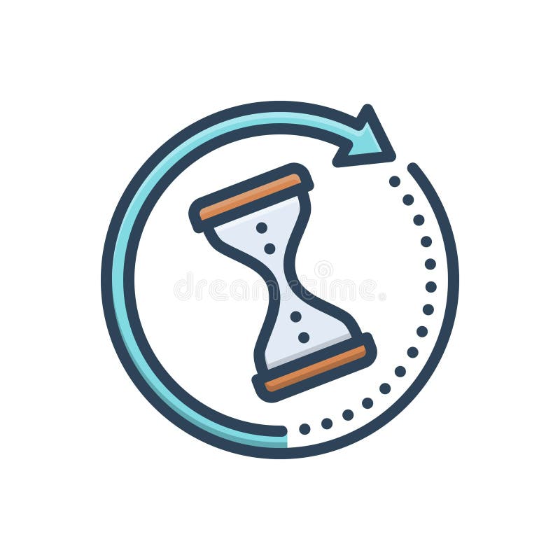 Color Illustration Icon for Pending, Incomplete and Loading Stock ...