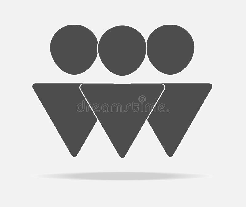 People triangle stock vector. Illustration of clip, triangle - 20578550
