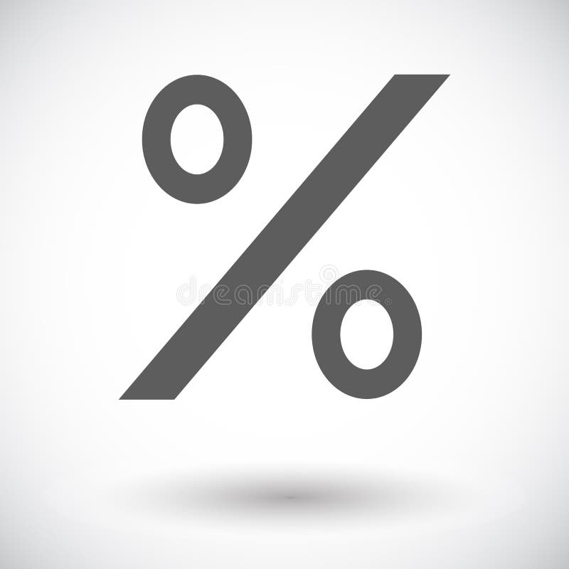 Icon percent sign 2 stock vector. Illustration of retail - 90293519