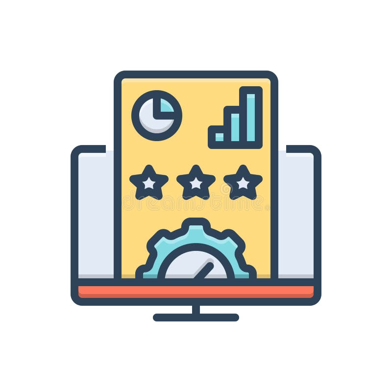 Color Illustration Icon for Performs, Achieve and Execute Stock Vector ...