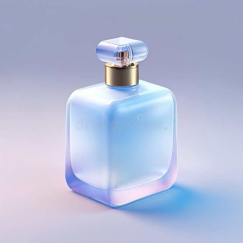 Icon of Perfume, Glossy Glass Style Stock Illustration - Illustration ...