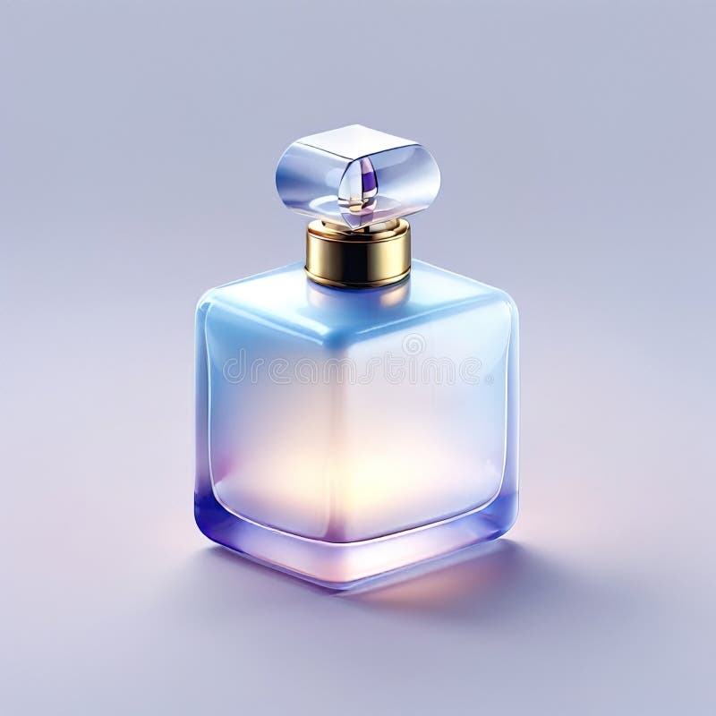 Icon of Perfume, Glossy Glass Style Stock Illustration - Illustration ...