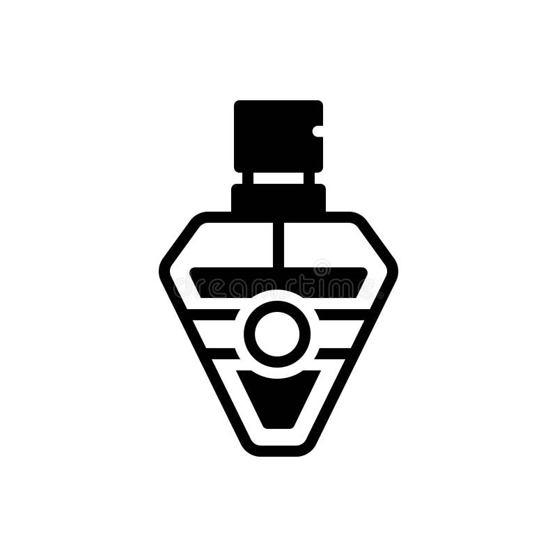 Black Solid Icon for Perfume, Scent and Herbal Stock Vector ...