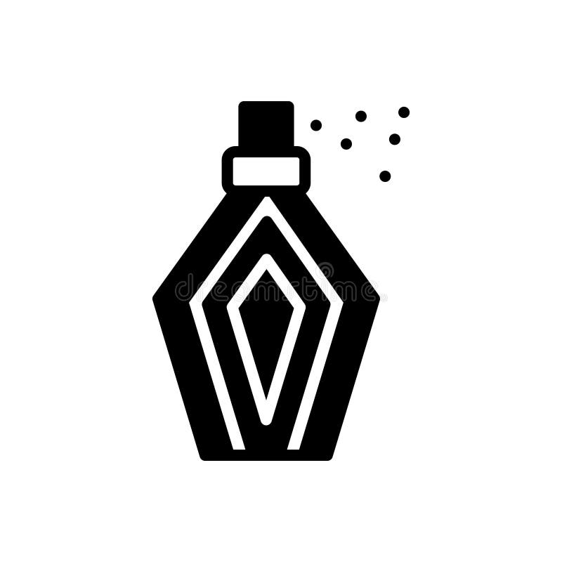 Black Solid Icon for Perfumes, Fragrance and Cosmetic Stock Vector ...