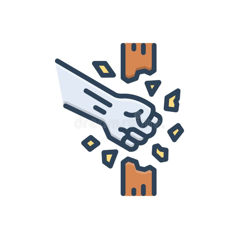 Color Illustration Icon for Perhaps, Broken and Maybe Stock Vector ...