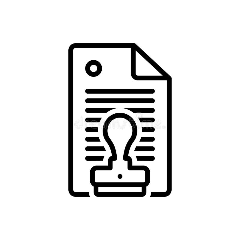 Mix Icon for Permission, Authorization and Permit Stock Vector ...