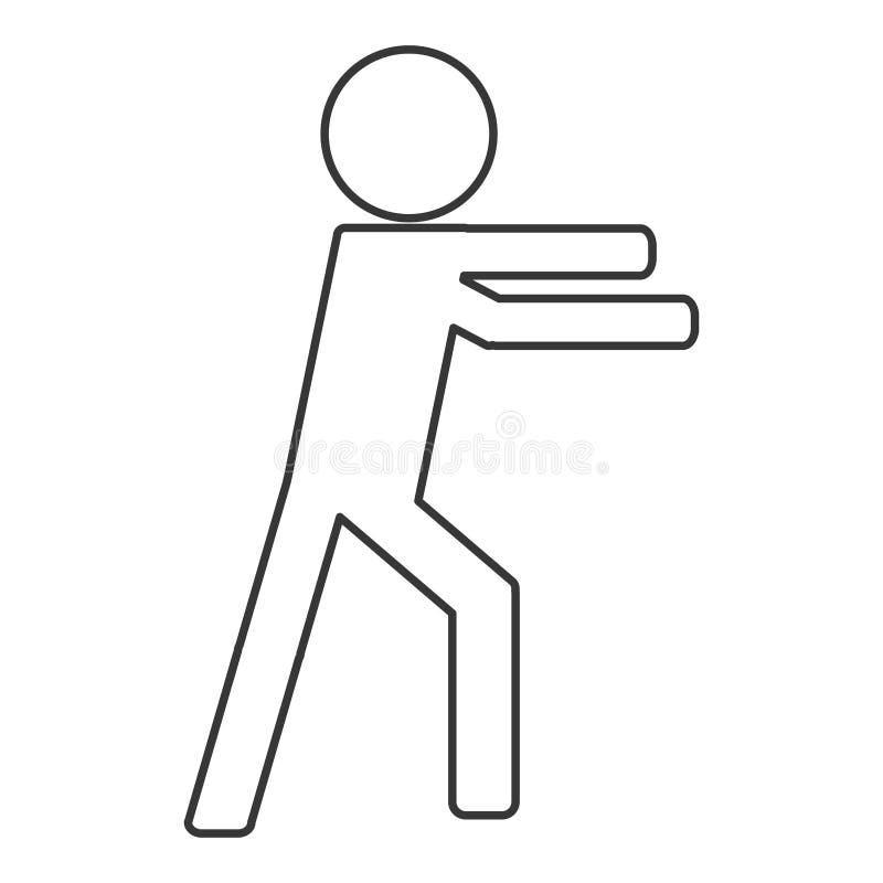 Person on Fight Icon Avatar Boxing Stock Illustration - Illustration of ...