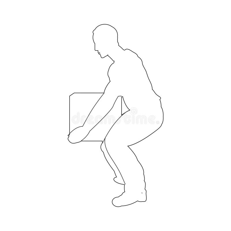 Proper Lifting Technique People Stock Illustrations – 56 Proper Lifting ...