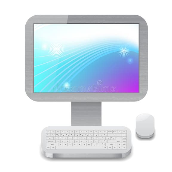 Icon for personal computer stock vector. Illustration of screen - 26992532