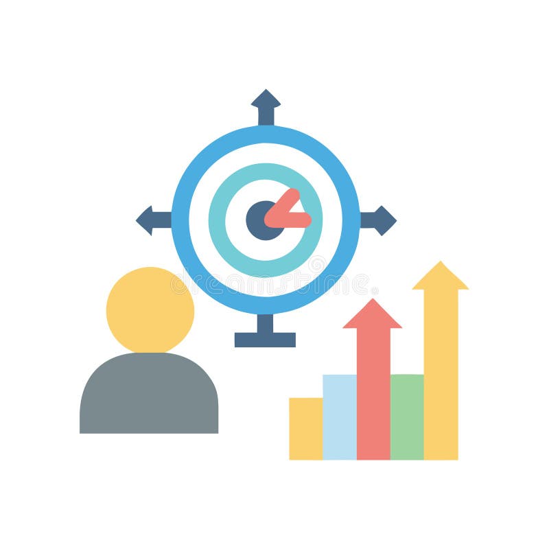Icon for Personal Objectives Stock Vector - Illustration of design ...