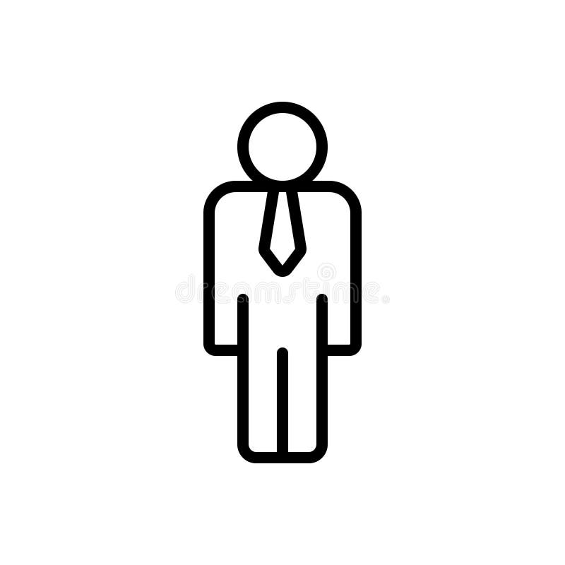 Black Line Icon For Personality, Persona And Individuality Stock ...