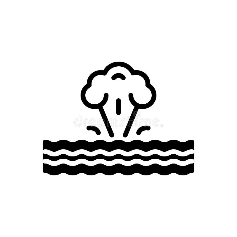 Black Solid Icon for Phenomenon, Incidence and Cyclone Stock Vector ...