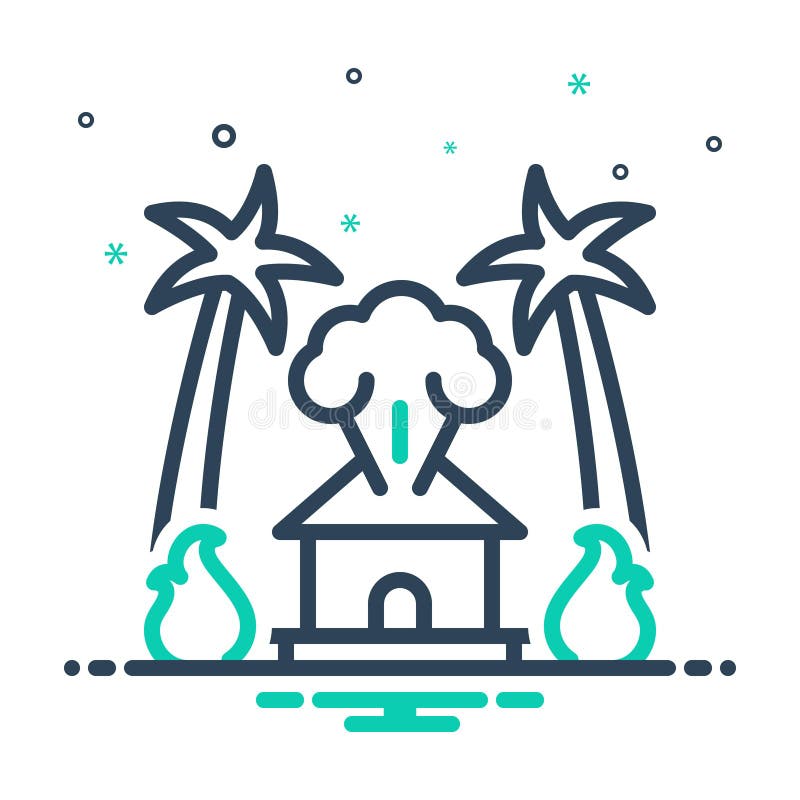 Mix Icon for Phenomenon, Incidence and Storm Stock Illustration ...