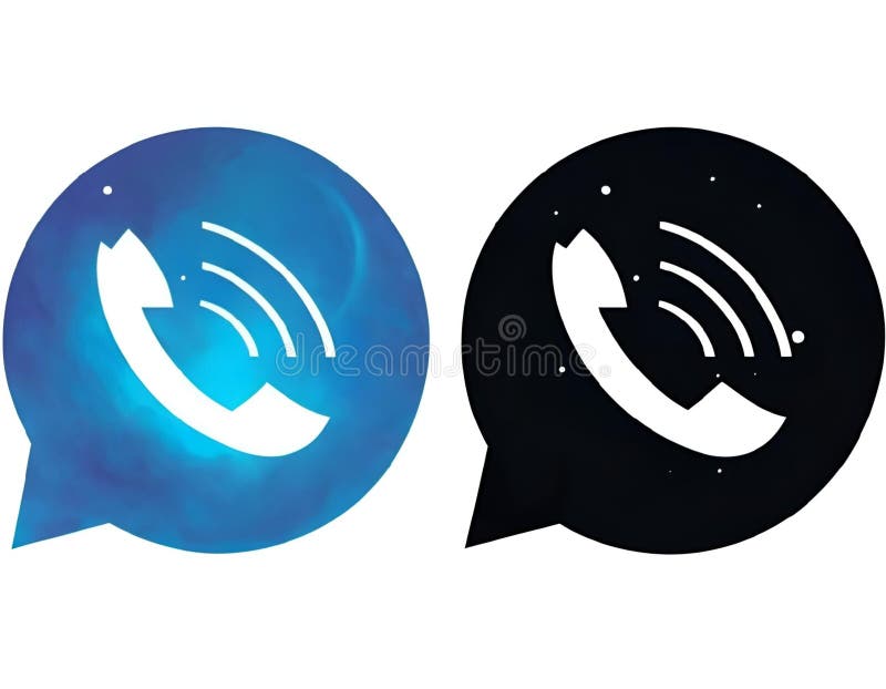 An Icon of the Phone, a Widget Icon Stock Illustration - Illustration ...