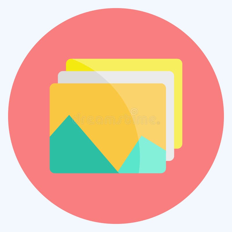 Icon Photos. Suitable for Art Symbol. Flat Style. Simple Design ...