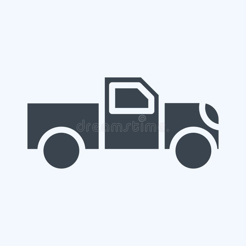 Icon Pick Up. Suitable for Automotive Symbol. Glyph Style. Simple ...