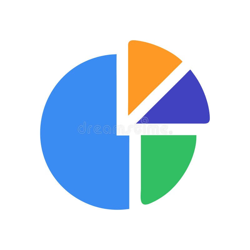 Icon for Pie Chart Slices stock vector. Illustration of analysis ...