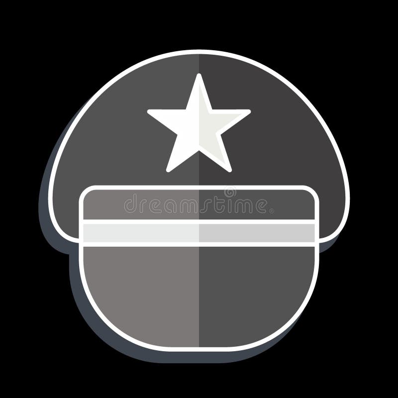 Icon Pilot Hat. Related To Hat Symbol. Glossy Style. Simple Design ...