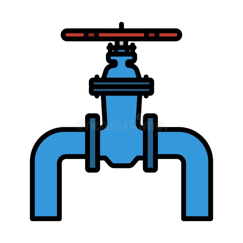 Icon of Pipe with Valve stock vector. Illustration of industrial ... Icon of Pipe with Valve stock vector. Illustration of industrial ...
