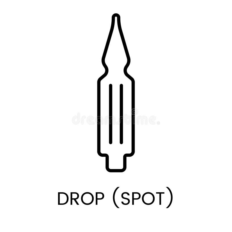 An Icon of a Pipette Like Applicator in Vector, Representing Drop or ...