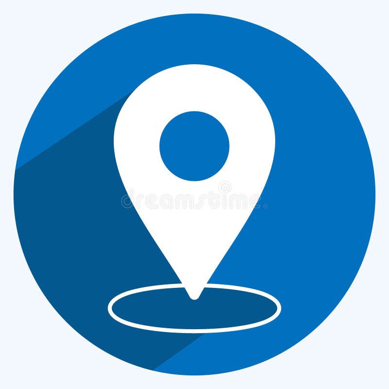 Icon Placeholder. Suitable for Web Interface Symbol. Long Shadow Style ...