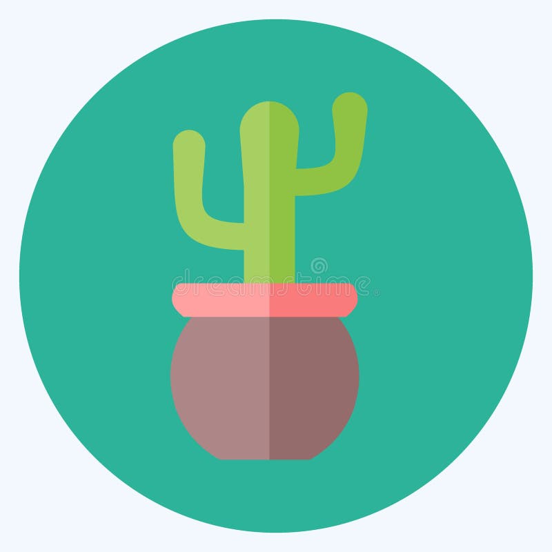 Icon Plant. Suitable for Home Symbol. Flat Style. Simple Design ...