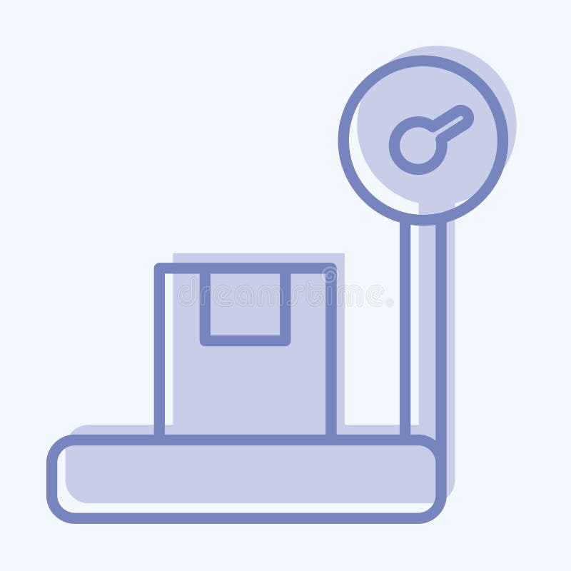 Icon Platform Scale. Suitable for Education Symbol. Two Tone Style ...